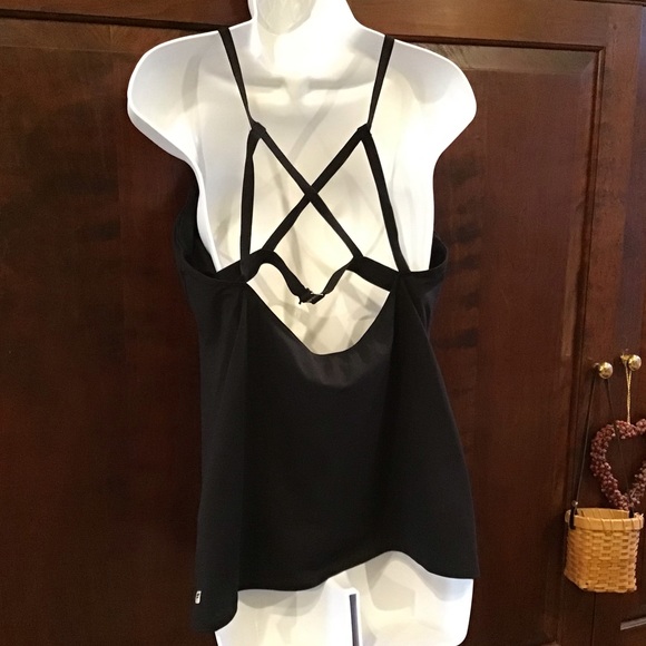 Fabletics | Tops | Fabletics Black Tankcami Euc Nice Strapsback | Poshmark